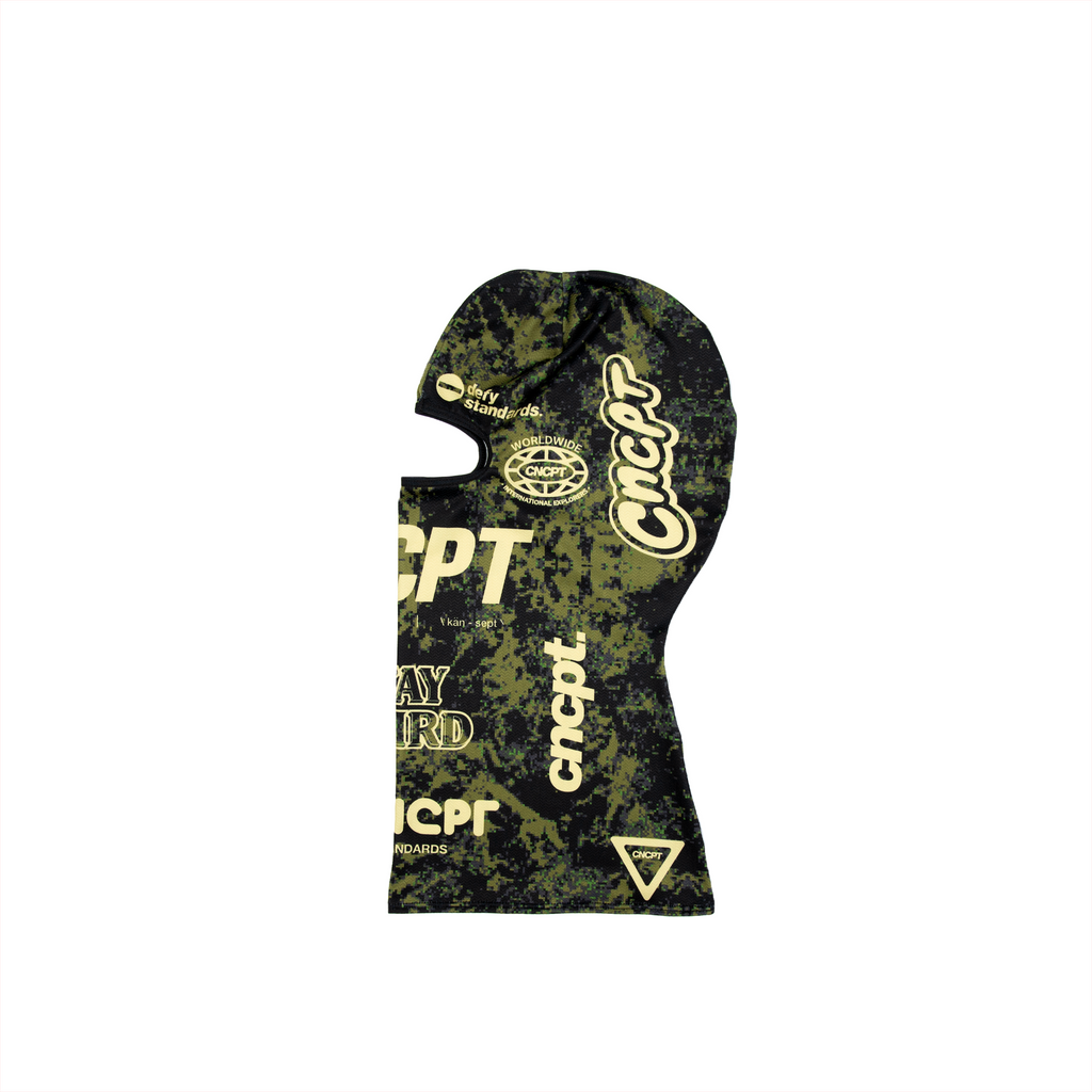 CNCPT - PIXEL CAMO - BALACLAVA - GREEN – Endo Customs